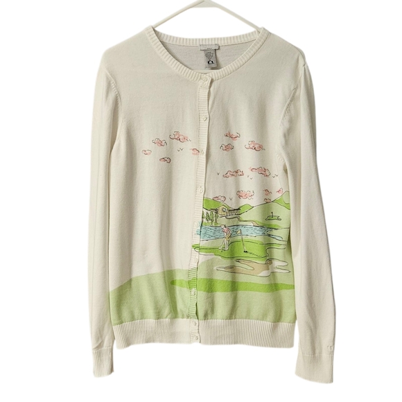 Izod | Sweaters | Izod Golf Cardigan Sweater Womens Xl Golf Scene ...